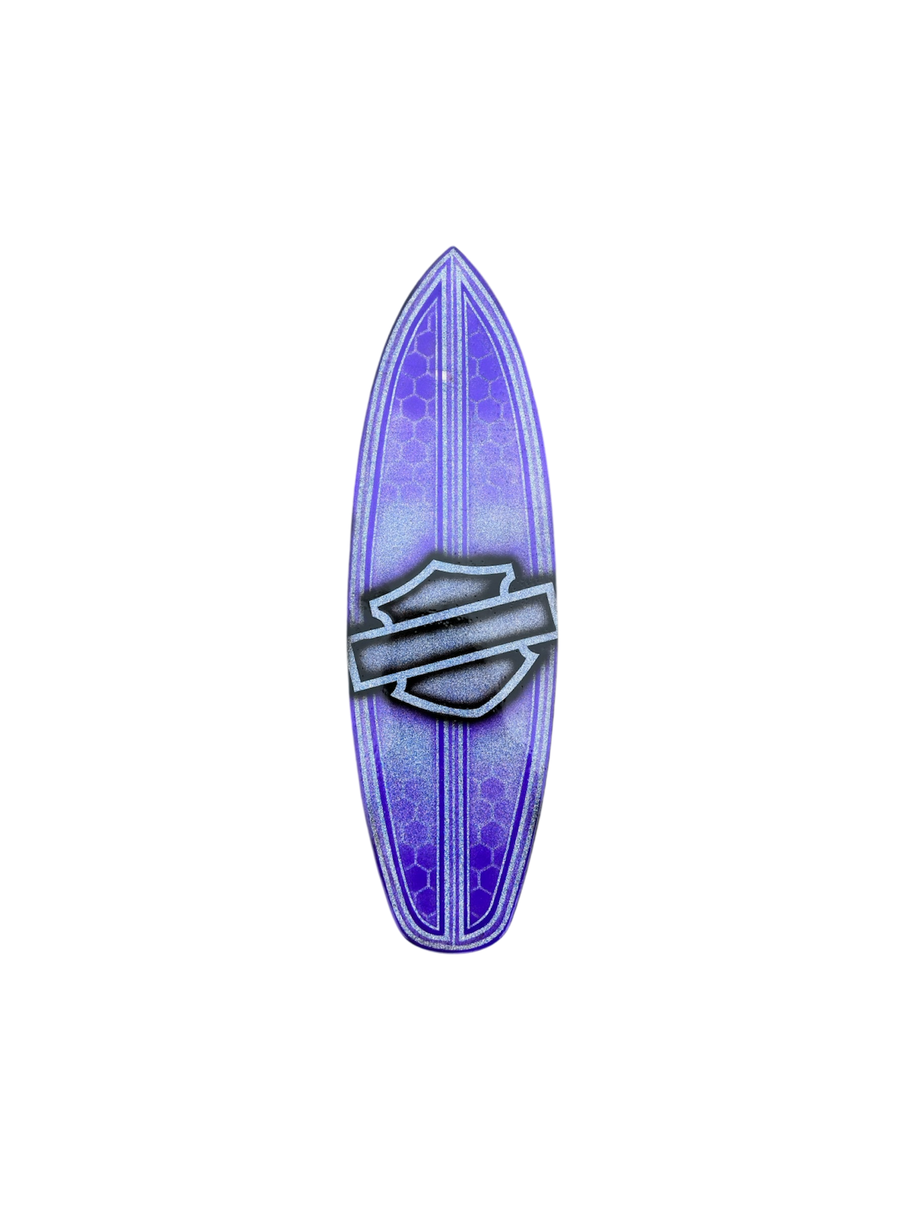 Kustom Painted Harley Mini Surfboard – Lowlife